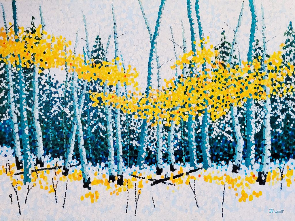 Early Snow in Autumn - Jim Pescott Artist
